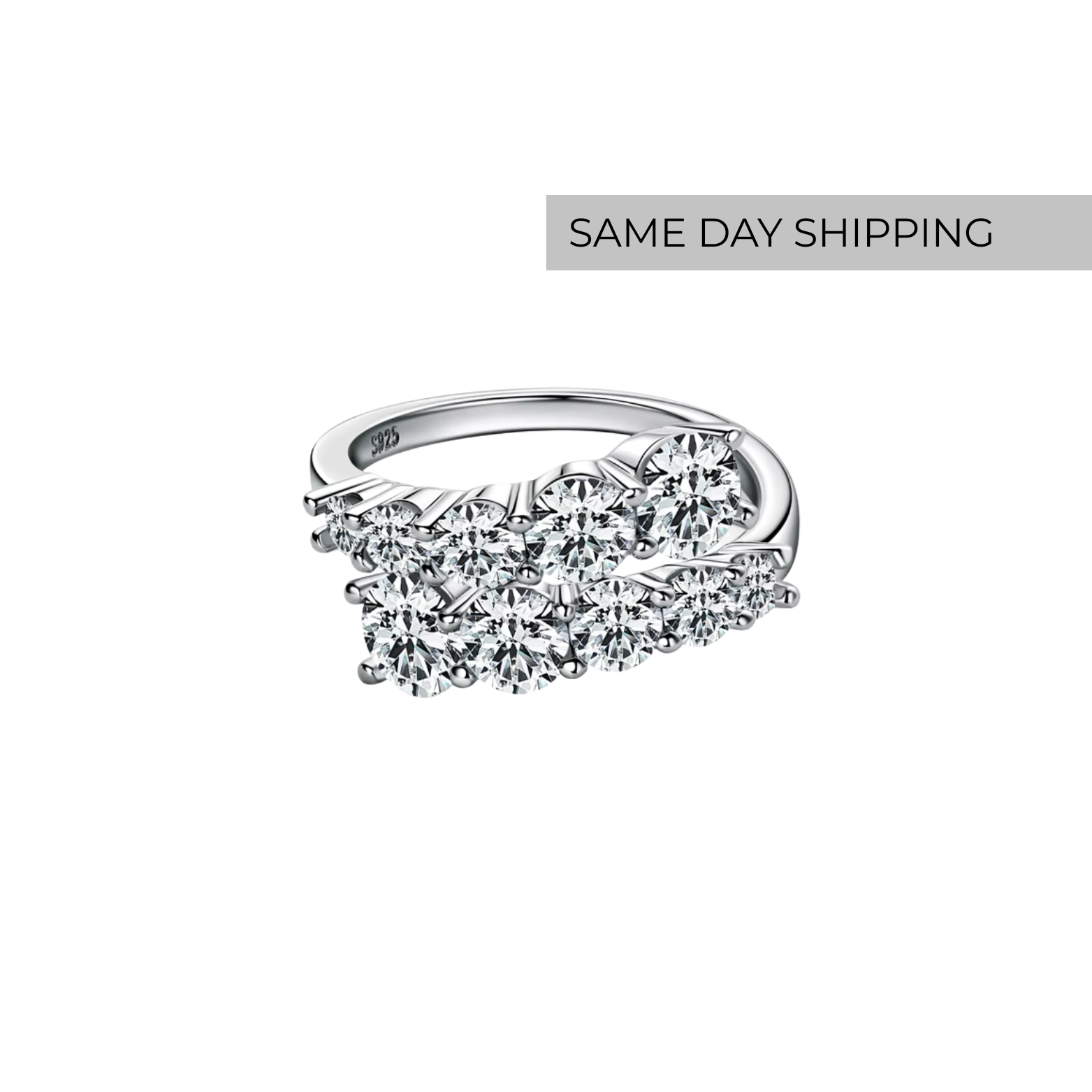 3.26CT Wrap Graduated Ring – DM Co.